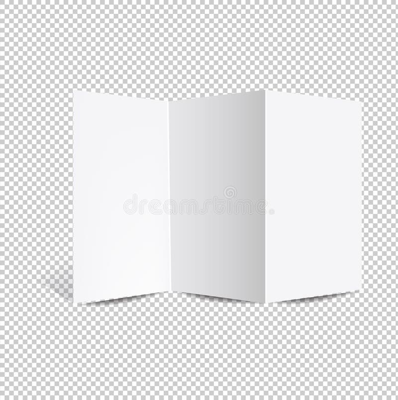Booklet Mockup Isolated Transparent Background Stock Vector ...
