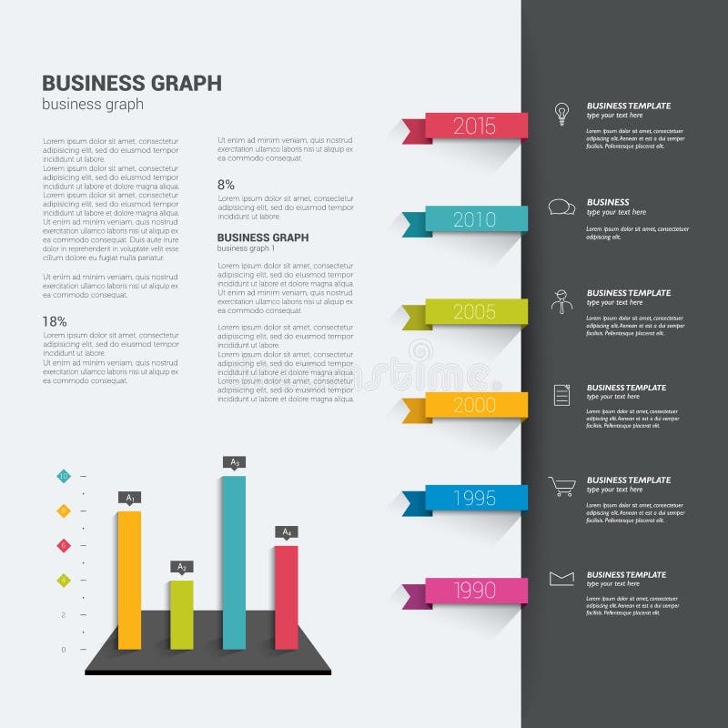 Booklet Page. Magazine Layout for Infographics. Stock Vector ...