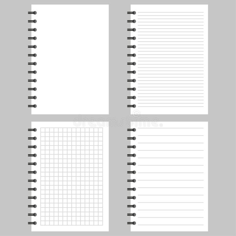 Booklet with Spring. School Notebook. Notepad Illustration. Vector ...