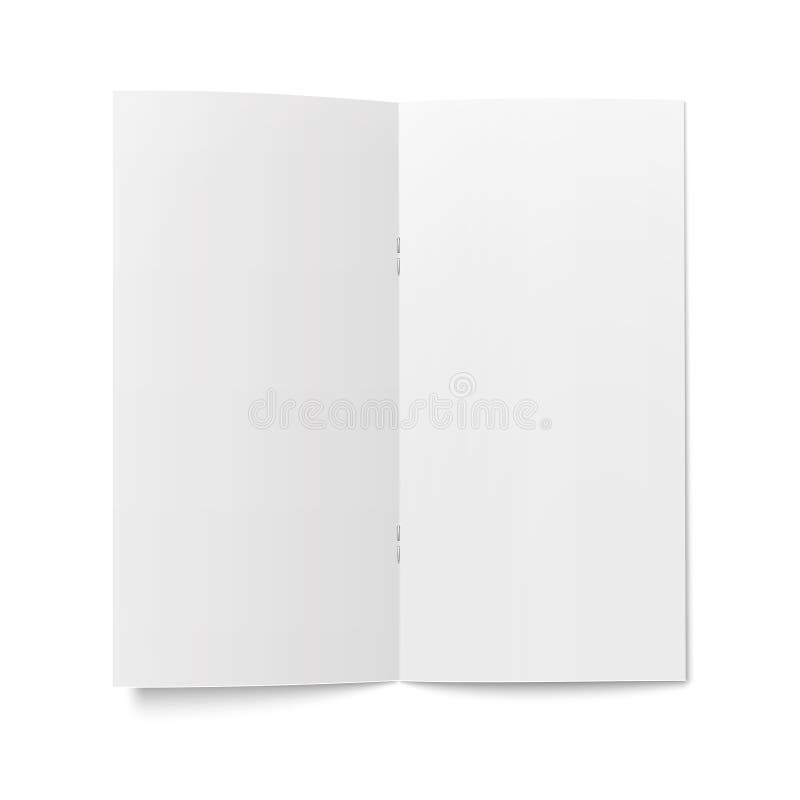Booklet Template on White Background. Stock Vector - Illustration of ...