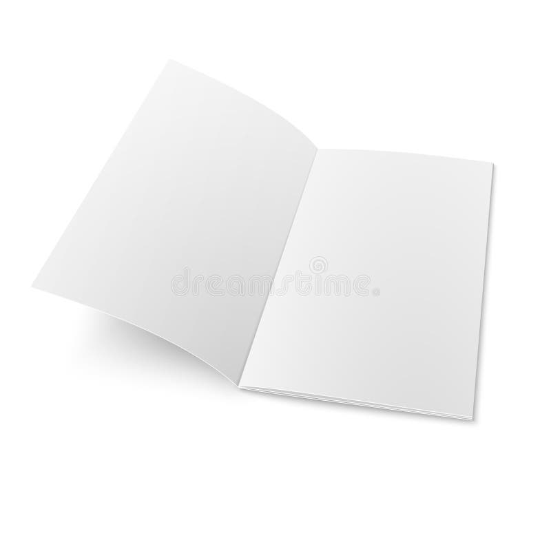 Blank brochure stock illustration. Illustration of isolated - 6335560