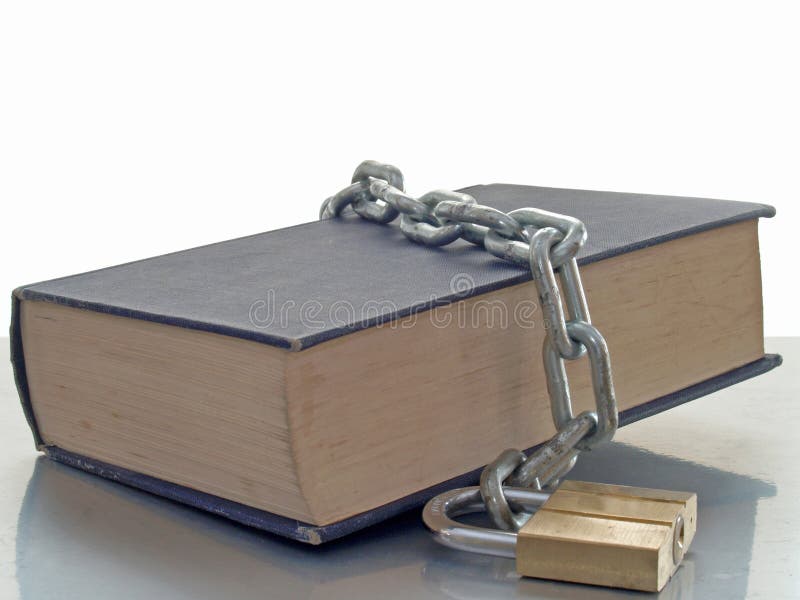 Booklock stock photo. Image of chain, school, hardback - 1086034