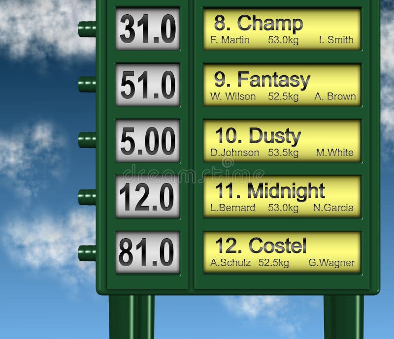 Bookmaker Board Stock Illustrations – 28 Bookmaker Board Stock ...