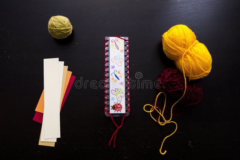 Bookmark for Books, Art and Handswork for Children with Woolen Threads ...