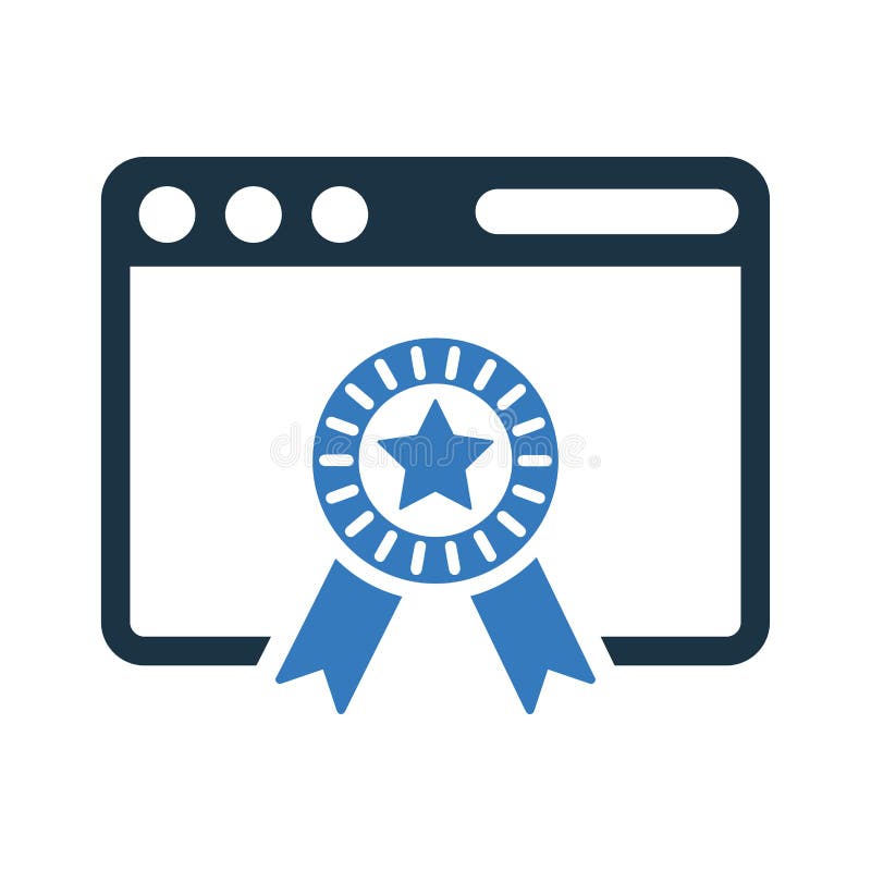 Bookmark, Browser, Website Icon. Simple Flat Design Concept Stock ...