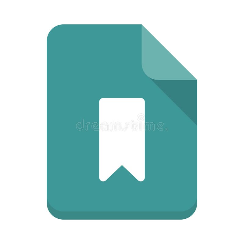 Bookmark File Vector Flat Icon Stock Vector - Illustration of file ...