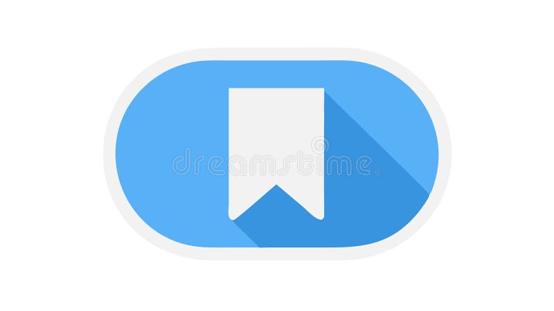 Bookmark Flag Save Icon Flat Design Page, Vector Design Generative AI ...