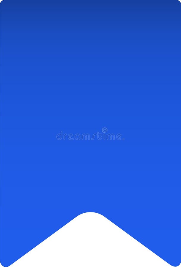 Bookmark Icon is Featuring a Simple Blue Shape with Rounded Corners ...