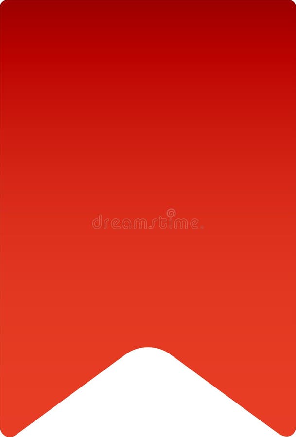 Bookmark Icon Featuring a Striking Red Gradient on a Pristine White ...