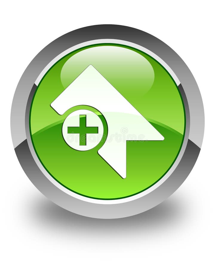 Bookmark Icon Glossy Green Round Button Stock Illustration ...