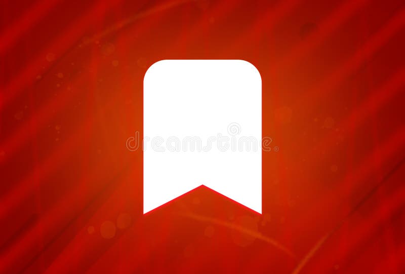 Bookmark Icon Isolated on Abstract Red Gradient Magnificence Background ...