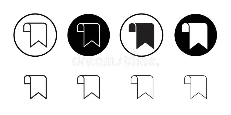 Bookmark Icon Isolated Flat Vector in Outline Stock Vector ...