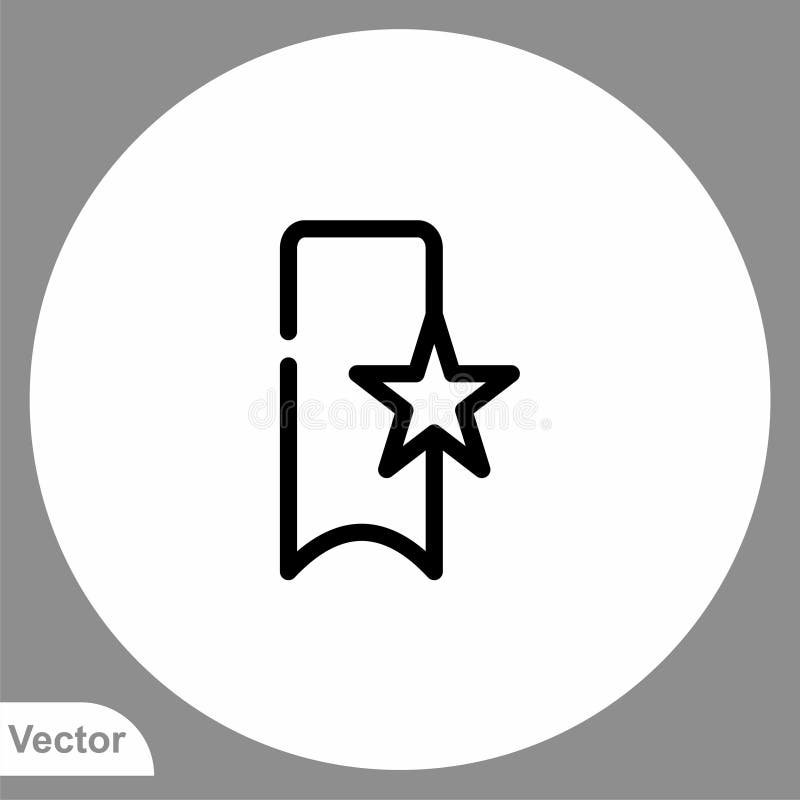 Bookmark Icon Sign Vector,Symbol, Logo Illustration for Web and Mobile ...