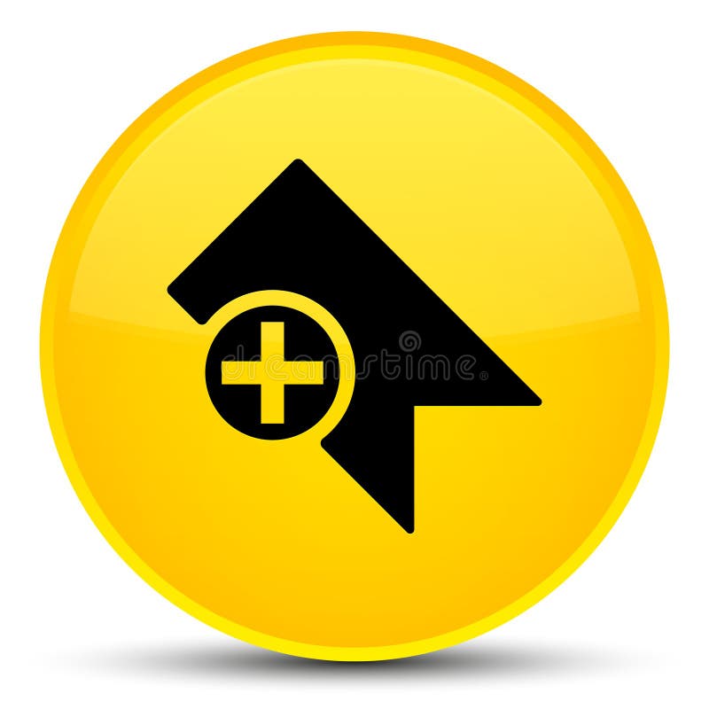 Bookmark Icon Special Yellow Round Button Stock Illustration ...