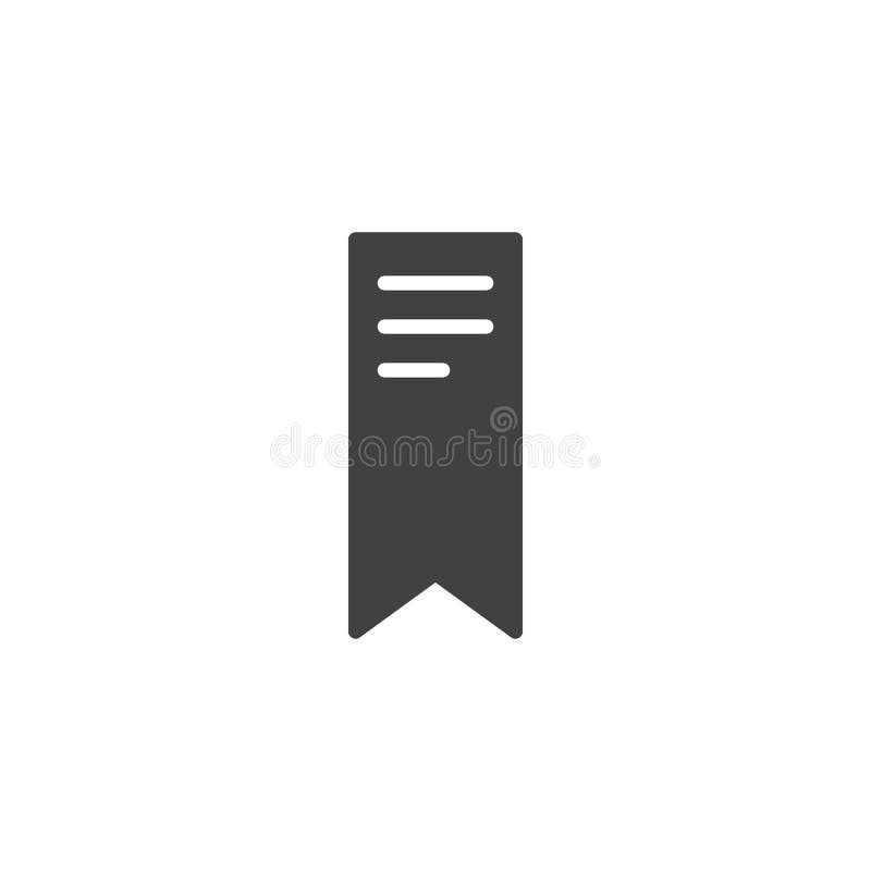 Bookmark icon vector stock vector. Illustration of symbol - 107945929