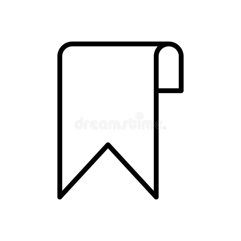 Bookmark Icon Vector Design Template in White Background Stock Vector ...