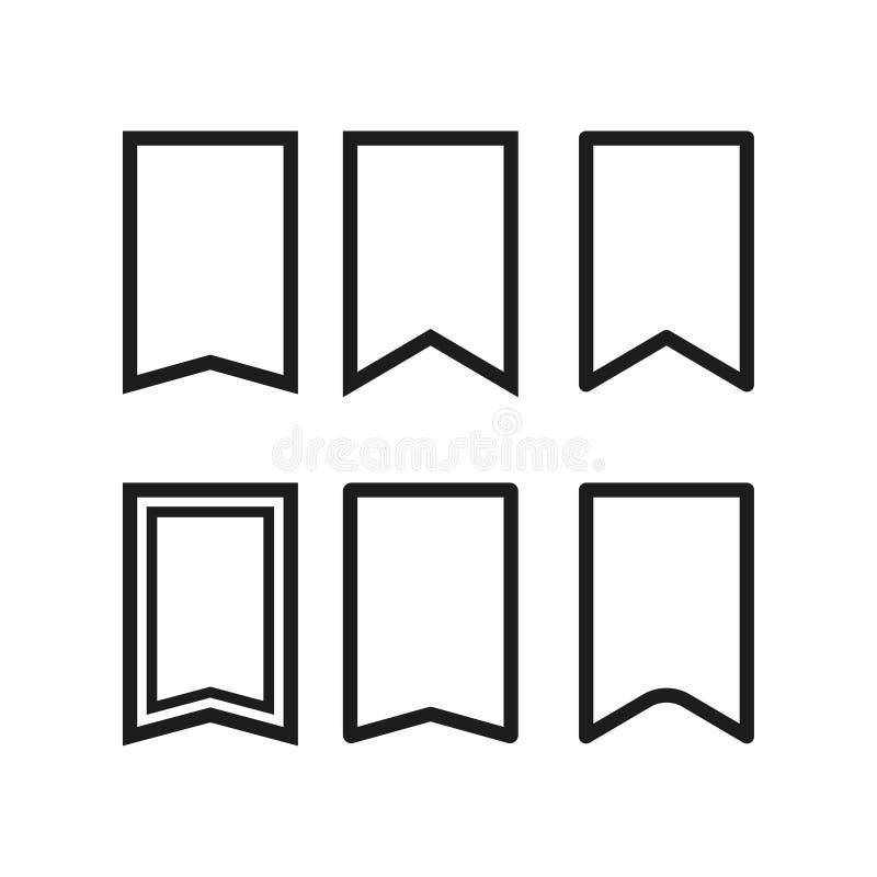 Bookmark Icon. Vector Illustration. EPS 10 Stock Vector - Illustration ...