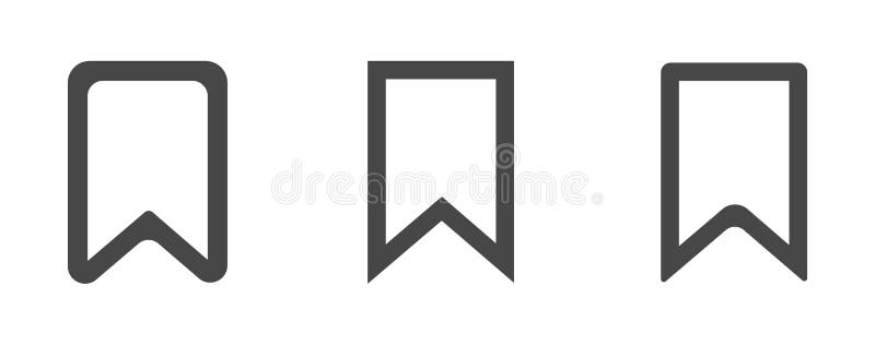 Bookmark Icon Vector, Logo Vector Illustration Isolated on White ...