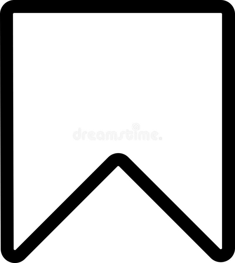 Bookmark Icon Vector, Save Outline Icon, Save Interface, Favorite ...