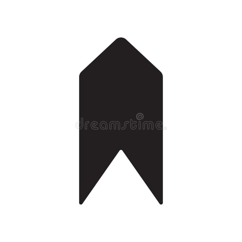 Bookmark Icon Vector Isolated on White Background, Bookmark Sign Stock ...