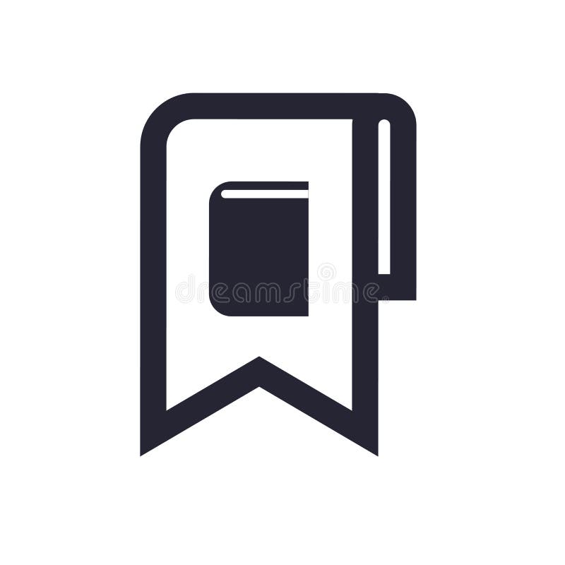 Bookmark Icon Vector Sign and Symbol Isolated on White Background ...
