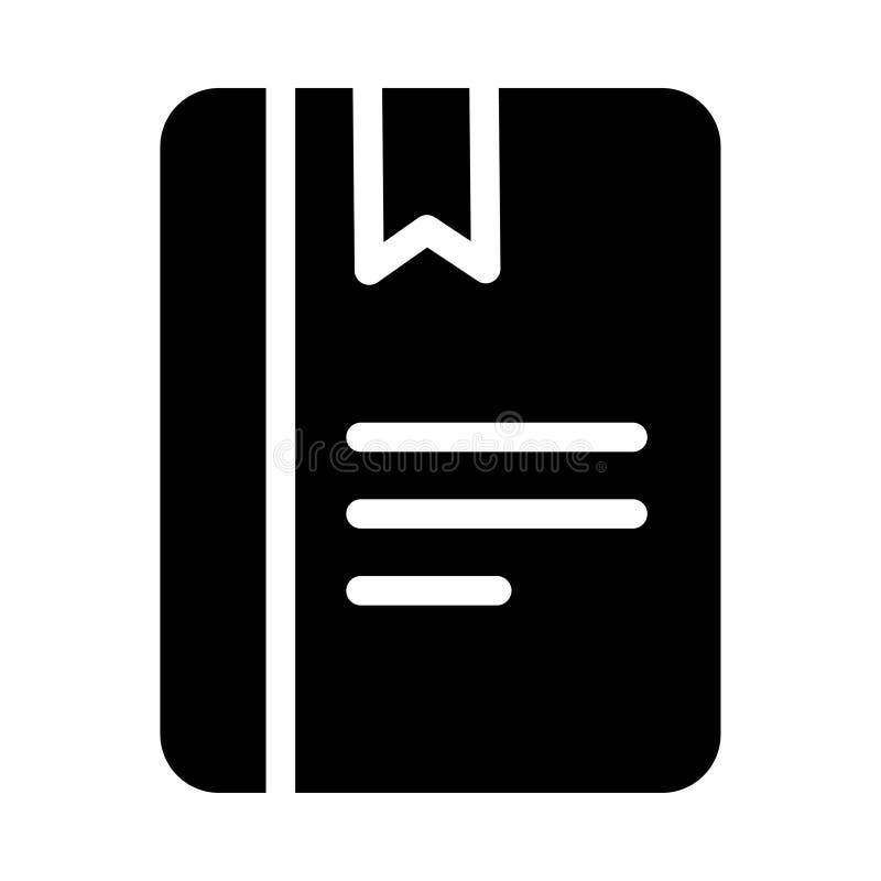 Bookmark Vector Glyph Flat Icon Stock Illustration - Illustration of ...