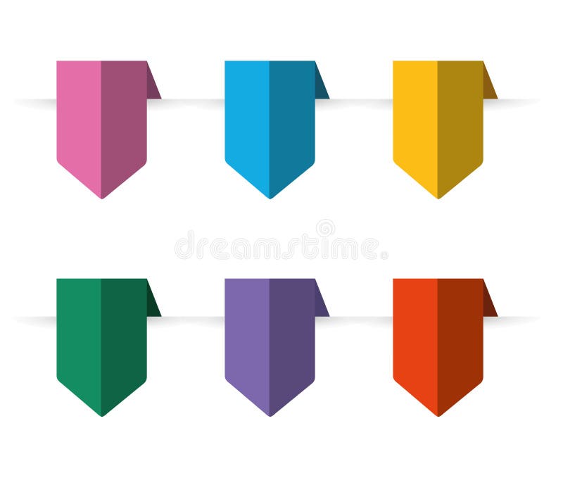 Bookmark icons stock vector. Illustration of information - 62773617