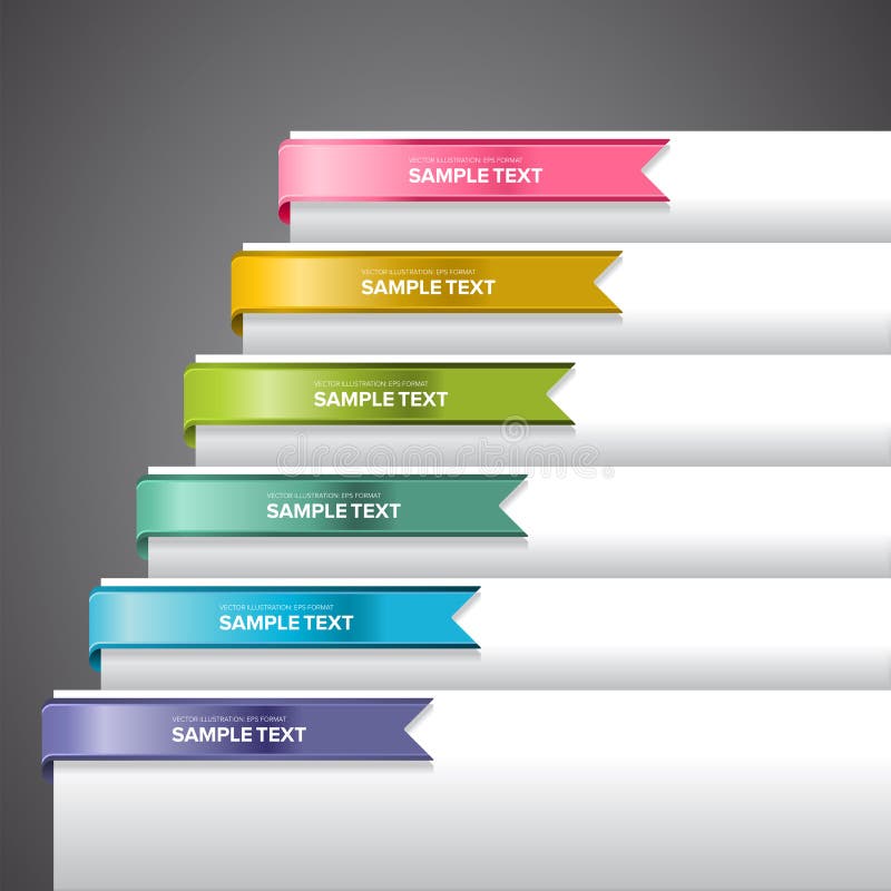 Bookmark Labels Ribbon stock vector. Illustration of colorful - 28973906