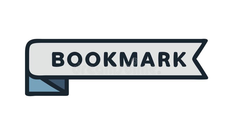 Bookmark Ribbon with Text, Reading Indicator, Vector Design Generative ...