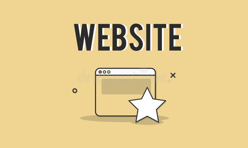Bookmark Star Web Page Concept Stock Illustration - Illustration of ...