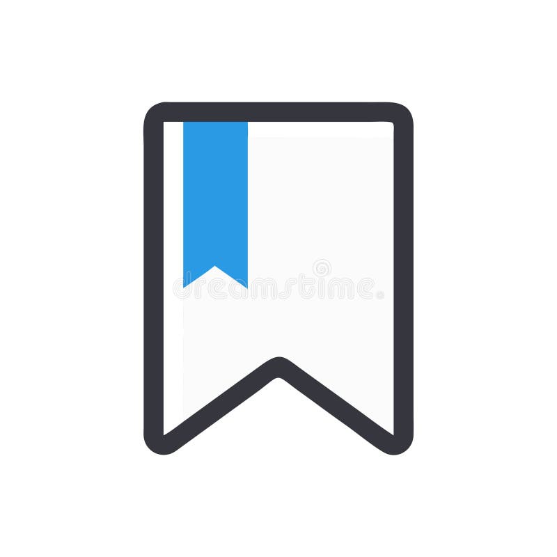 Bookmark Tab Icon stock vector. Illustration of vector - 351932821