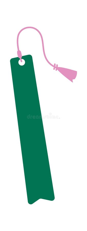 Bookmark with Tassel Flat Icon Mark Place in Book Stock Vector ...