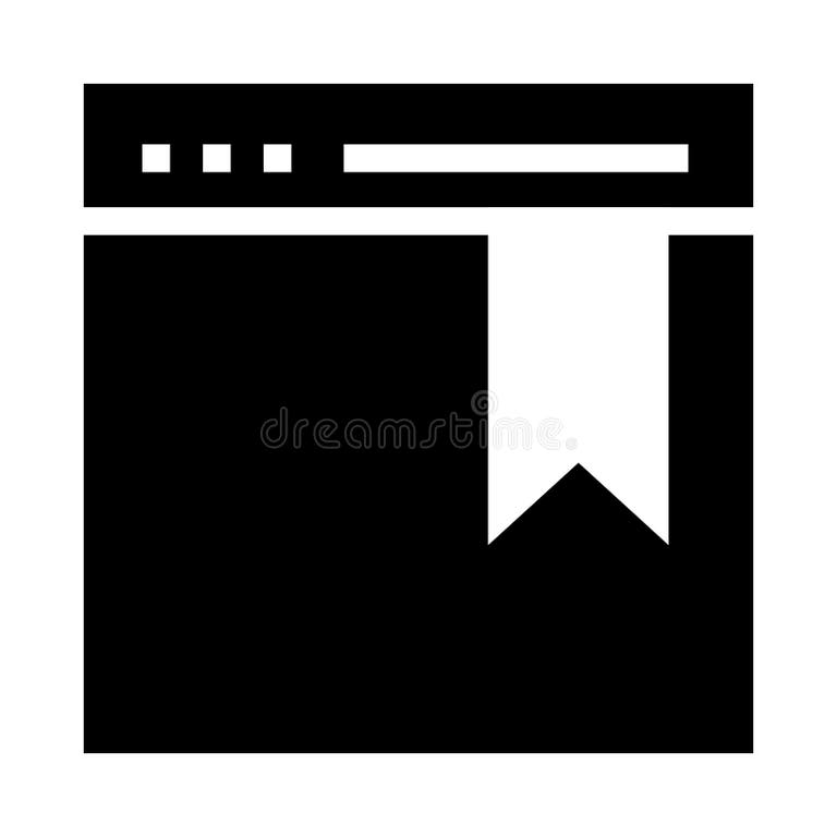 Bookmark Glyphs Icon Stock Illustrations – 151 Bookmark Glyphs Icon ...