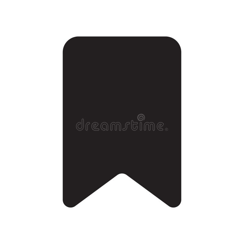 Bookmark Vector Icon. Reading Mark Symbol Stock Illustration ...