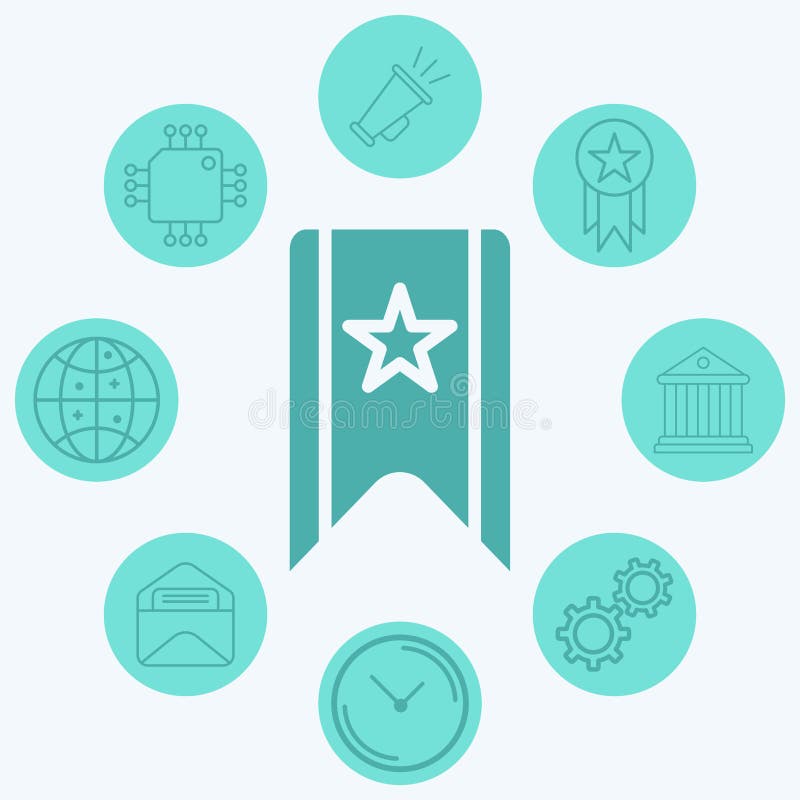 Bookmark Vector Icon Sign Symbol Stock Illustration - Illustration of ...