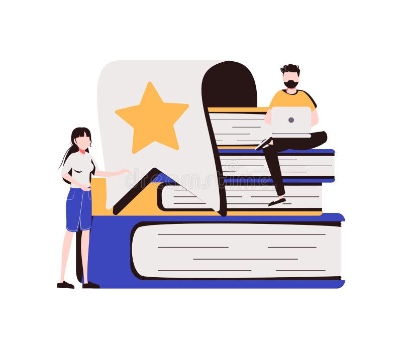 Bookmarks As Book Reading Progress or Saved Browser Page Tiny Persons ...