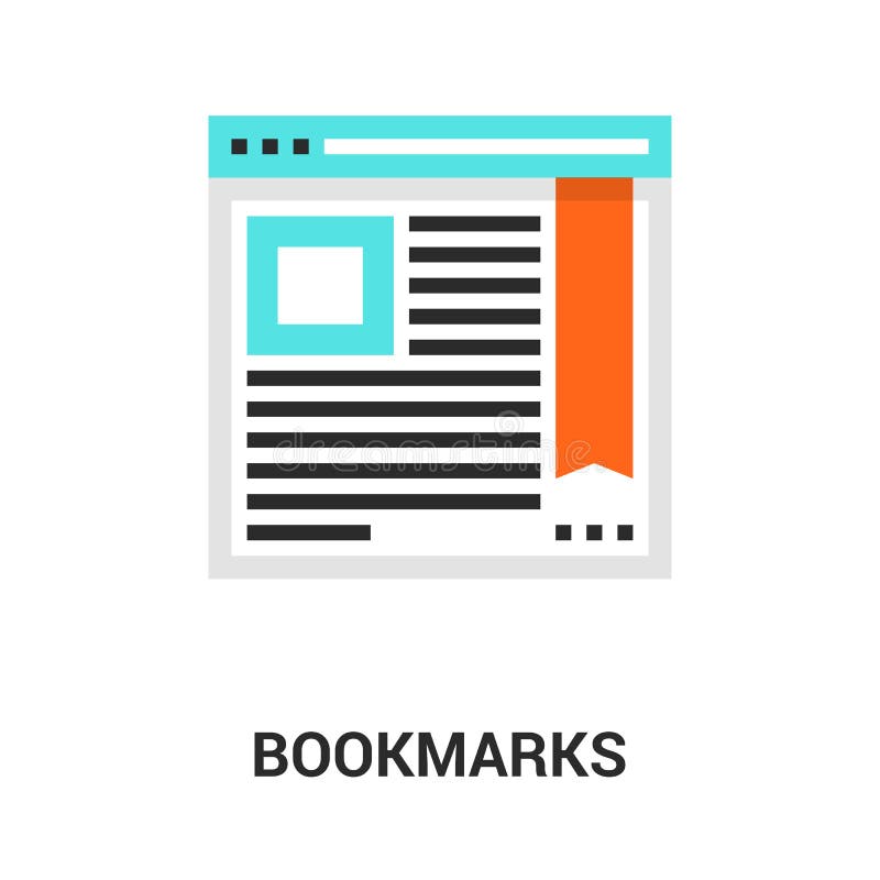 Bookmarks icon concept stock vector. Illustration of bookmark - 78875356
