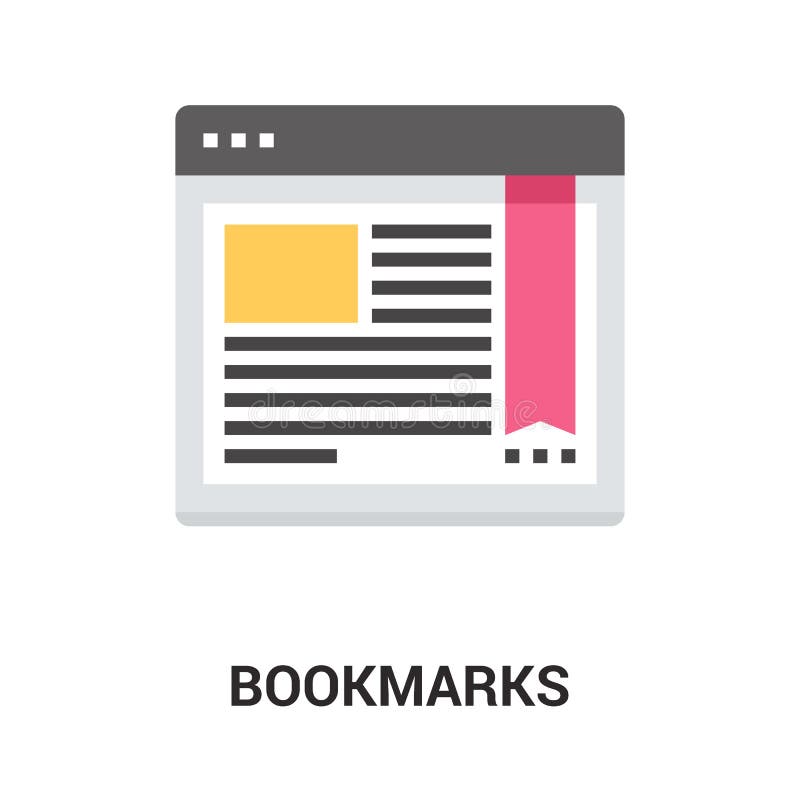 Bookmarks icon concept stock vector. Illustration of symbol - 82402442