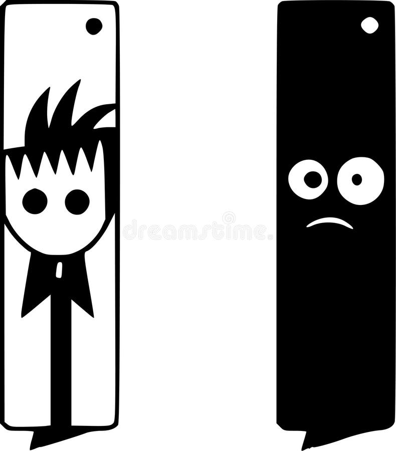 Bookmarks - Minimalist and Flat Logo - Vector Illustration Stock Vector ...