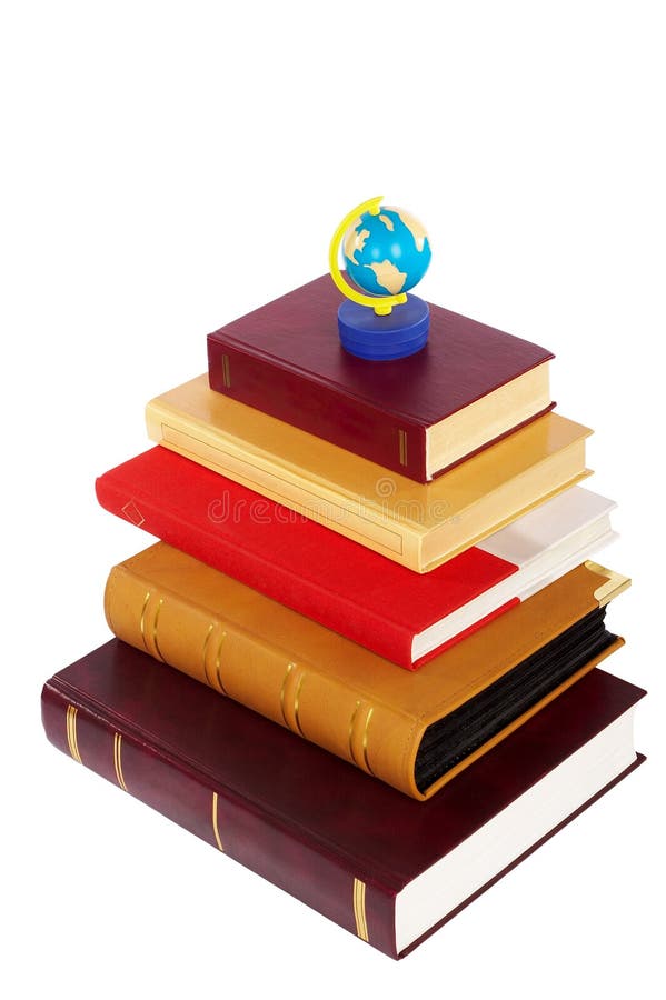 Books stock photo. Image of pile, globe, read, books, isolated - 1060072