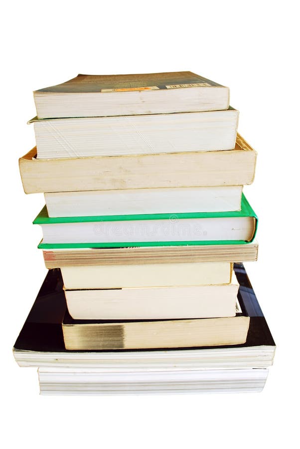 Pile of College Text Books stock image. Image of book - 1642439