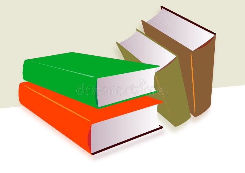 Group of untitled books stock vector. Illustration of material - 9677738