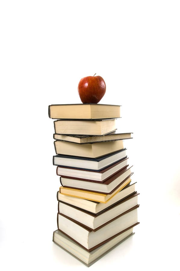 Books and Apple stock image. Image of cover, apple, symbol - 2968569
