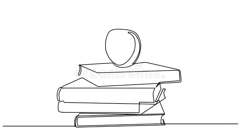Book Pile Line Art Stock Illustrations – 748 Book Pile Line Art Stock ...