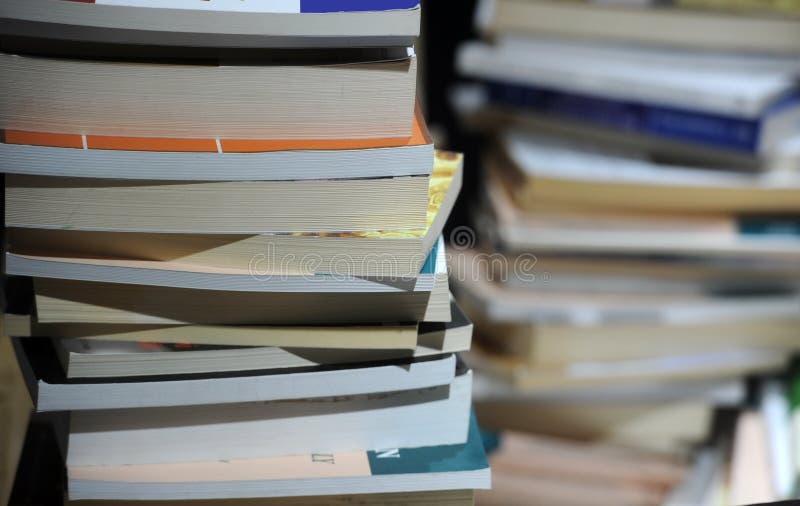 Books. Books and Book Detail Interior Photography. Stock Image - Image ...