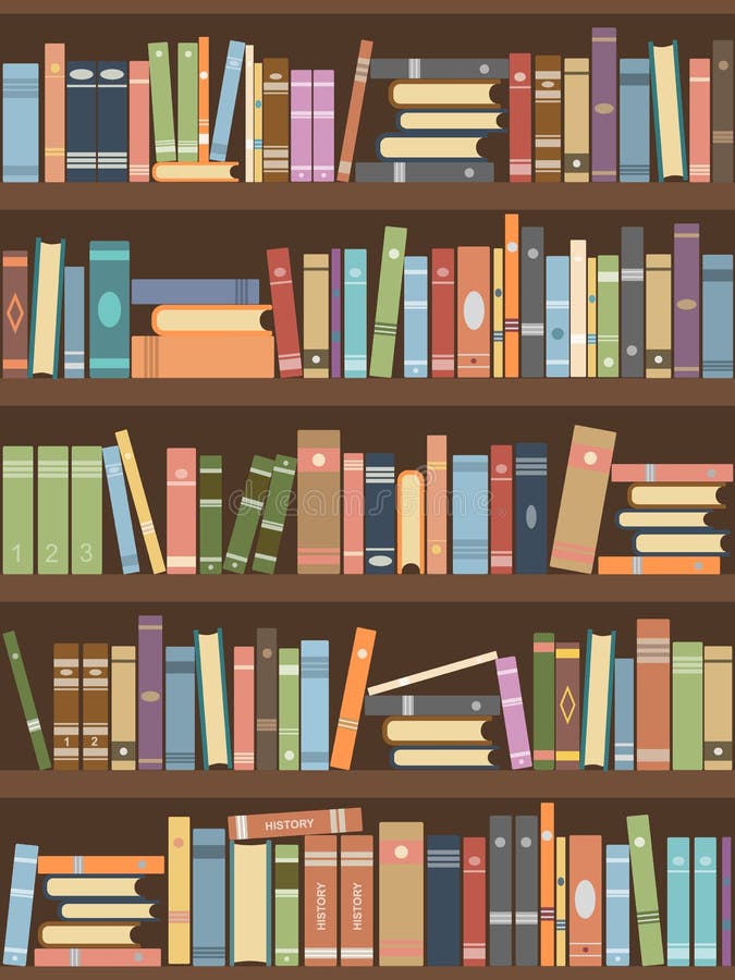 Vertical Spines Books Pattern Stock Illustrations – 14 Vertical Spines ...