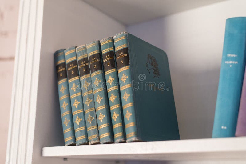 Bookshelf Close-up, Shelving Foreground, Interior Design Concept ...