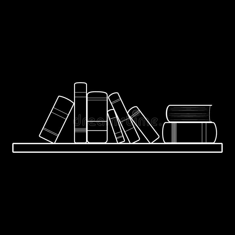 Bookcase Line Draw Vector Stock Illustrations – 91 Bookcase Line Draw ...