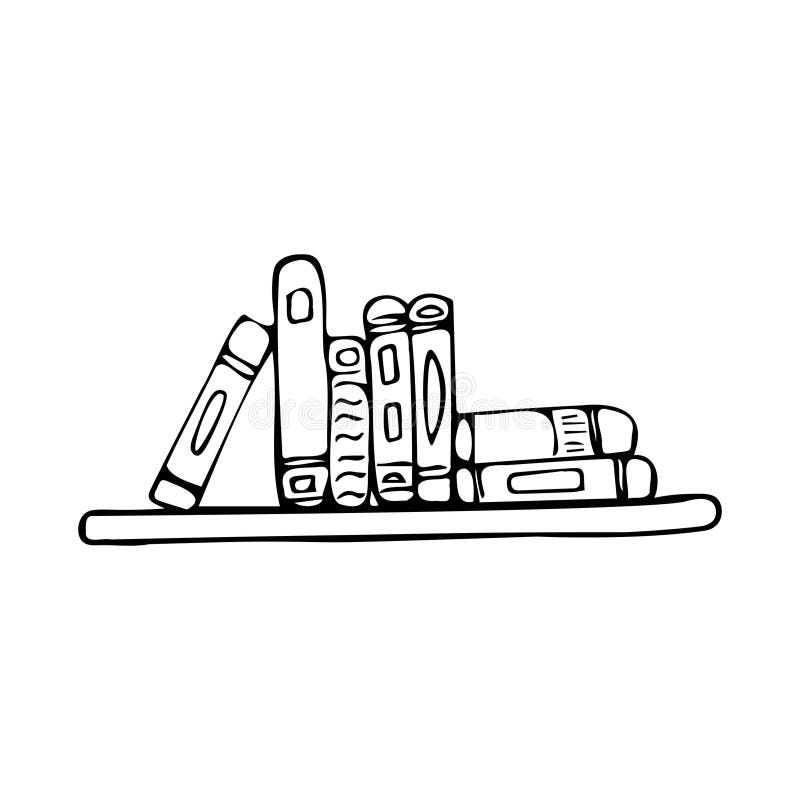 Bookshelf Doodle Stock Illustrations – 1,184 Bookshelf Doodle Stock ...