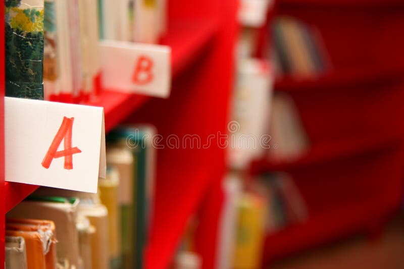 Books on Bookshelf in Library Stock Image - Image of directory, look ...
